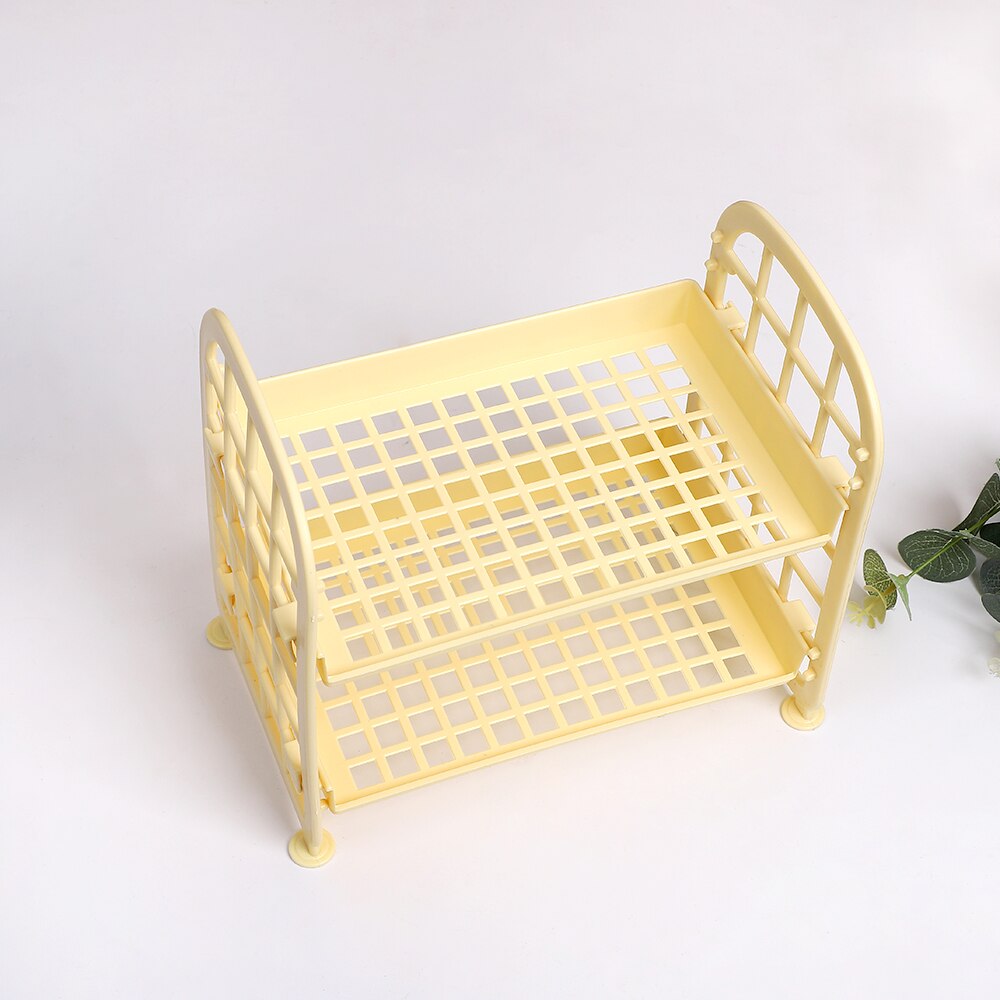 JIANWU Simple Double Layer Plastic Storage Shelf R... – Grandado