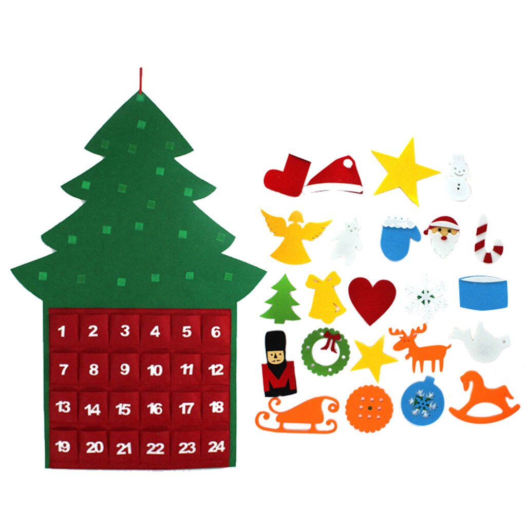 DIY Applique Christmas Advent Calendars Large Felt... – Vicedeal