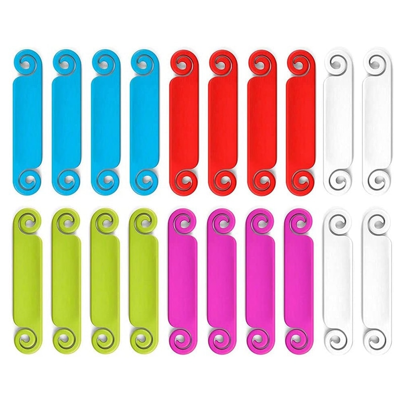 20 Pcs Cable Tags Cable Management Tags Multicolor... – Vicedeal