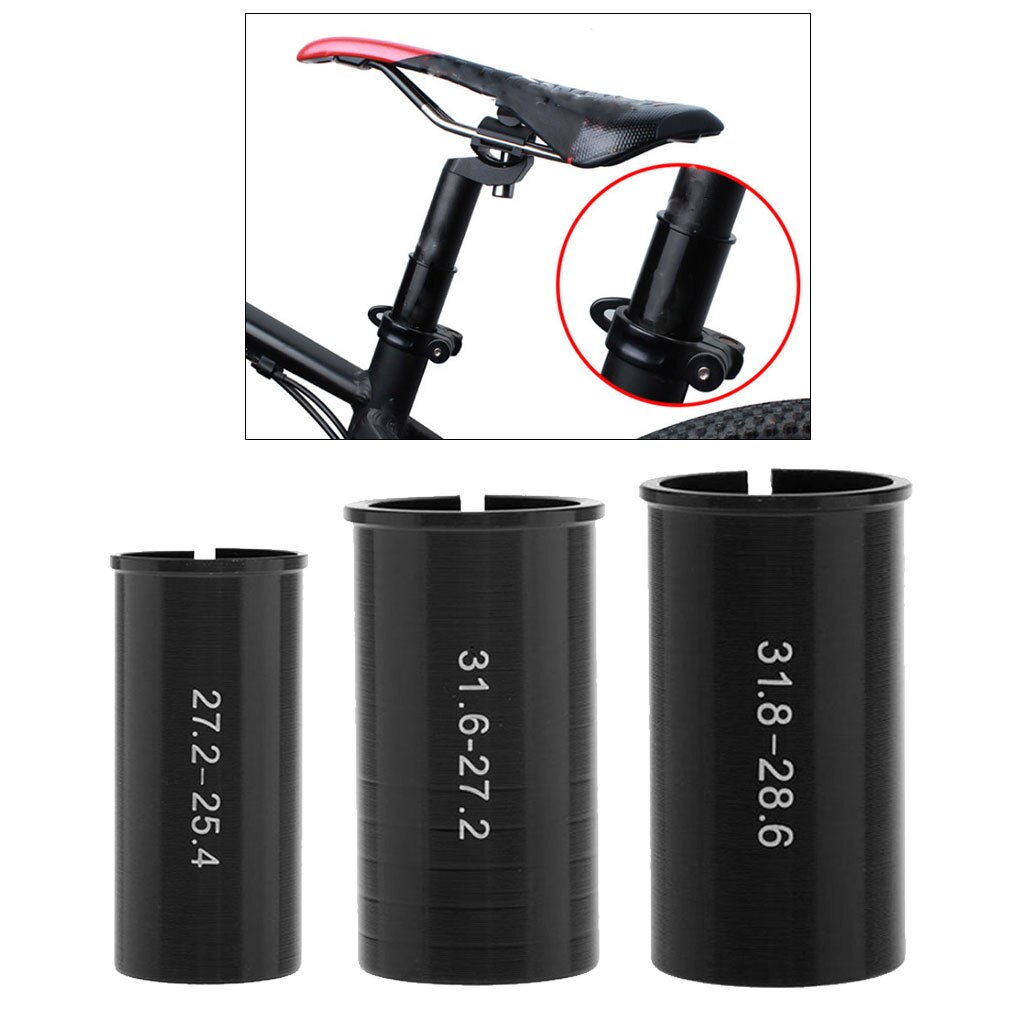 3Pc Bike Seatpost Shim Adaptor - 27.2 To 31.6 25.4... – Grandado