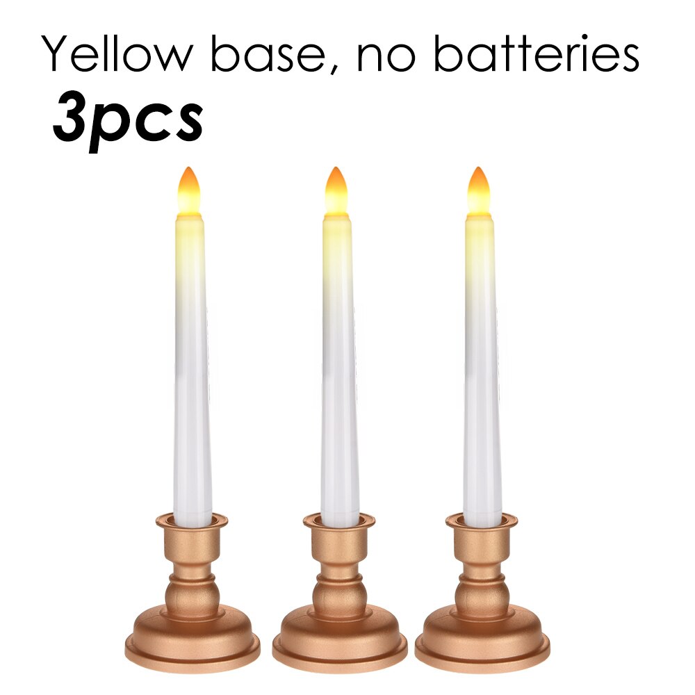 Flameless candle LED flicker simulates flame tea c... – Grandado