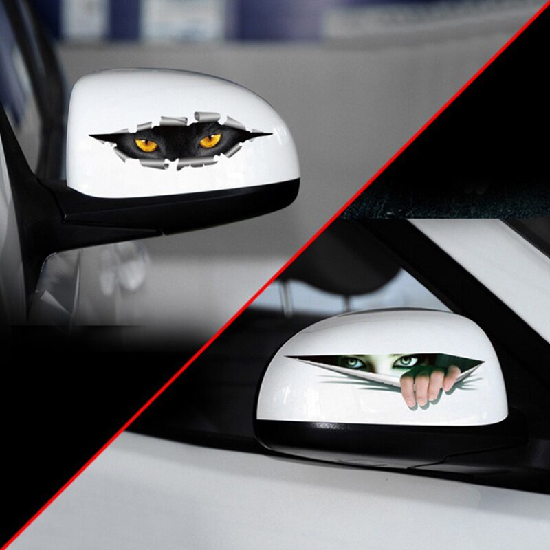 3D Car Styling Funny Cat Eyes Peeking Car Sticker ... – Grandado