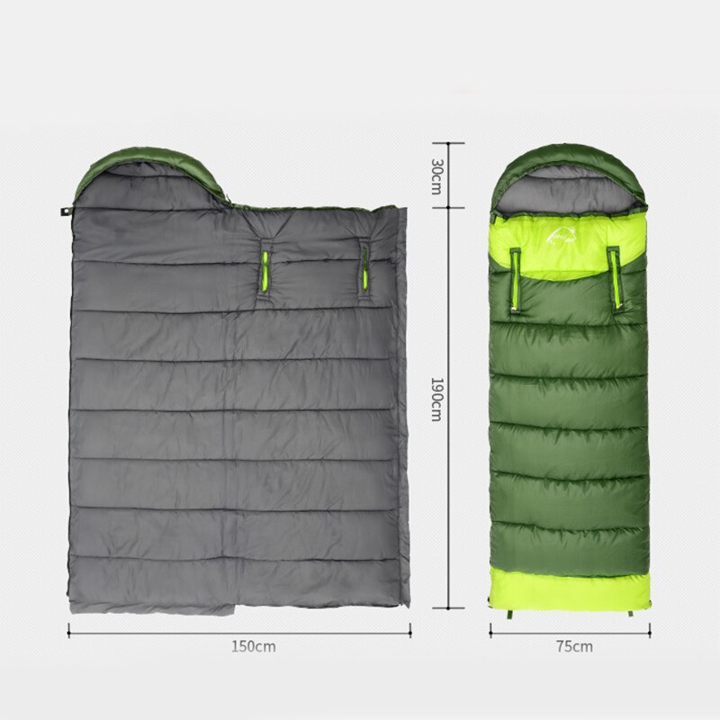Water-resistant Travel Zipper Sleeping Bag Outdoor... – Grandado