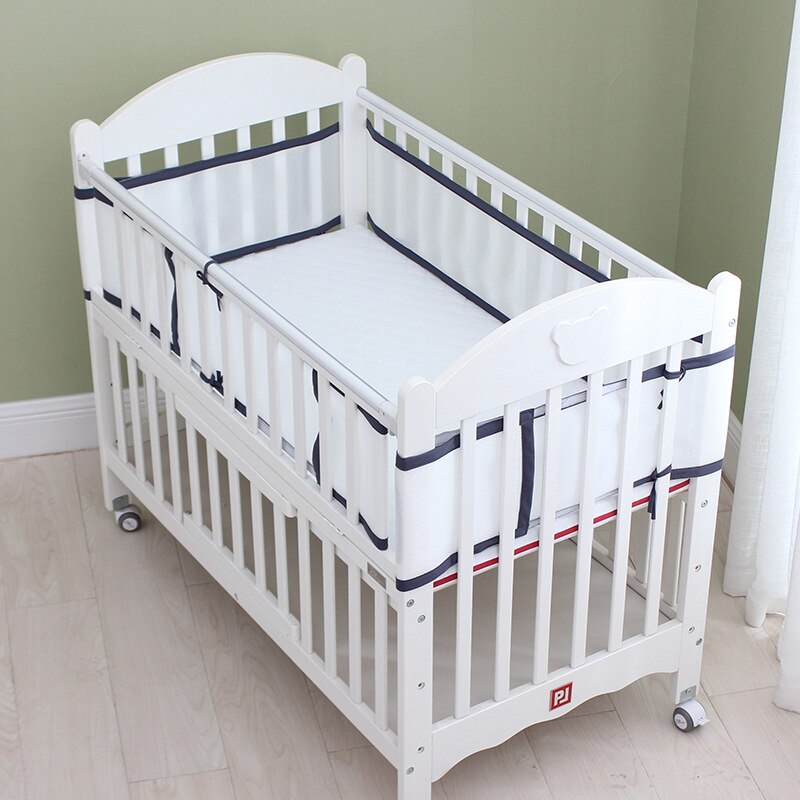 Summer Breathable Mesh Baby Crib Bed Bumper Anti-c... – Grandado