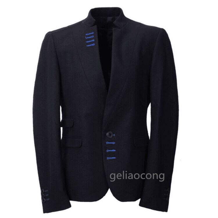 Custom Made Mens One Button Black Blazer Men Brand... – Grandado