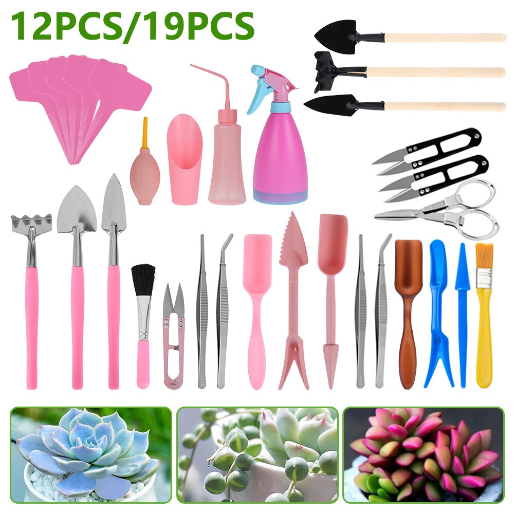 12/19 Pcs Mini Garden Hand Tools Succulent Plants ... – Grandado