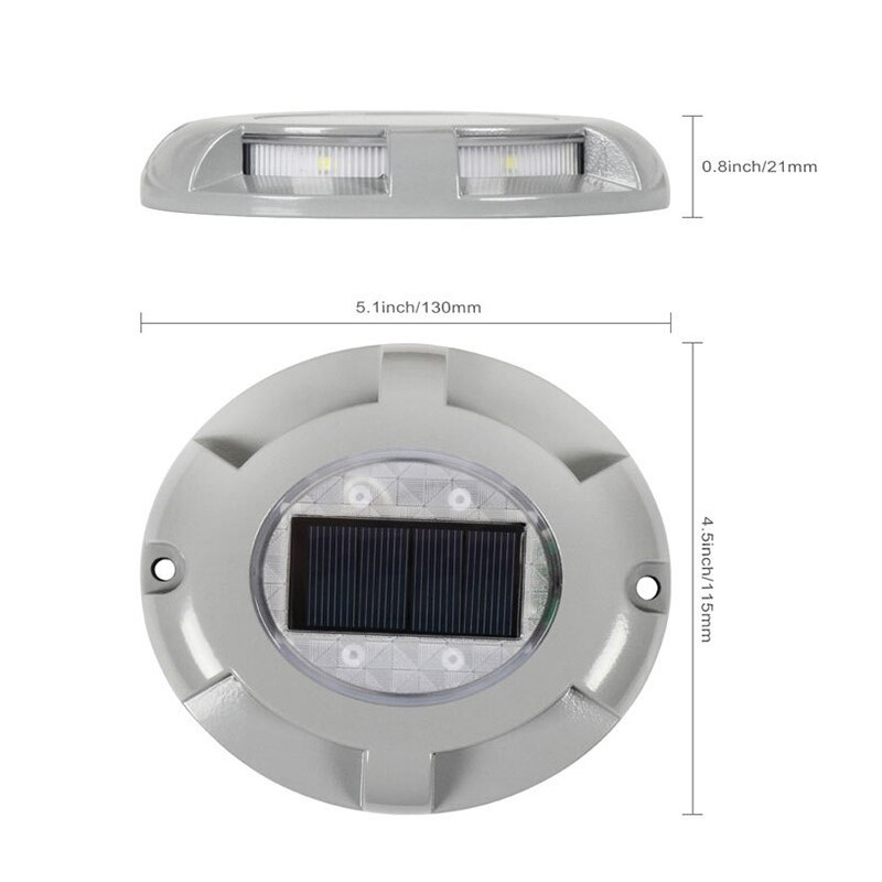 IP67 Waterproof LED Solar Powered Road Stud Light ... – Grandado