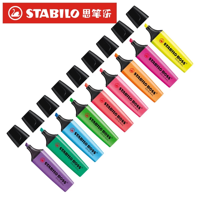 6 / 9colors Stabilo Textmarker Boss Original 70 Hi... – Vicedeal