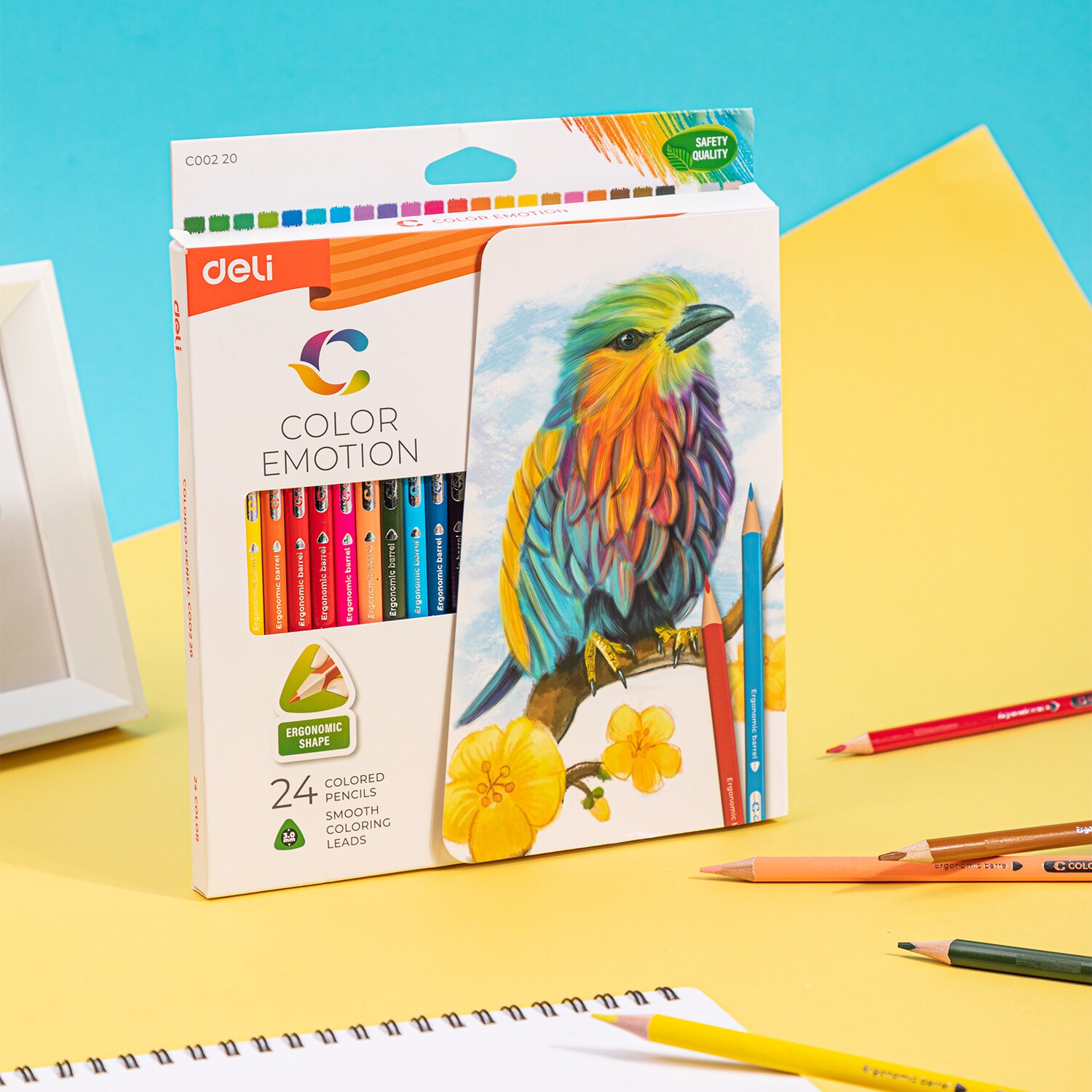 Deli Colored Pencil 12/18/24/36 Color Pencil Paint... – Vicedeal