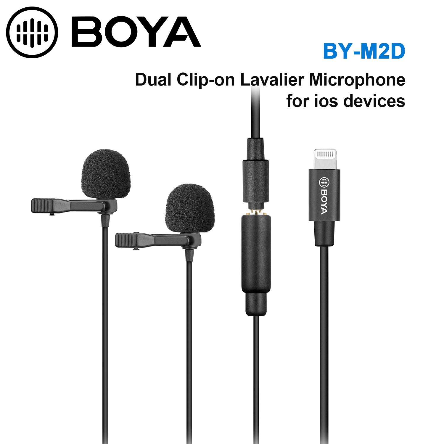 BOYA BY-M2/M2D Lavalier Microphone Omnidirectional... – Grandado