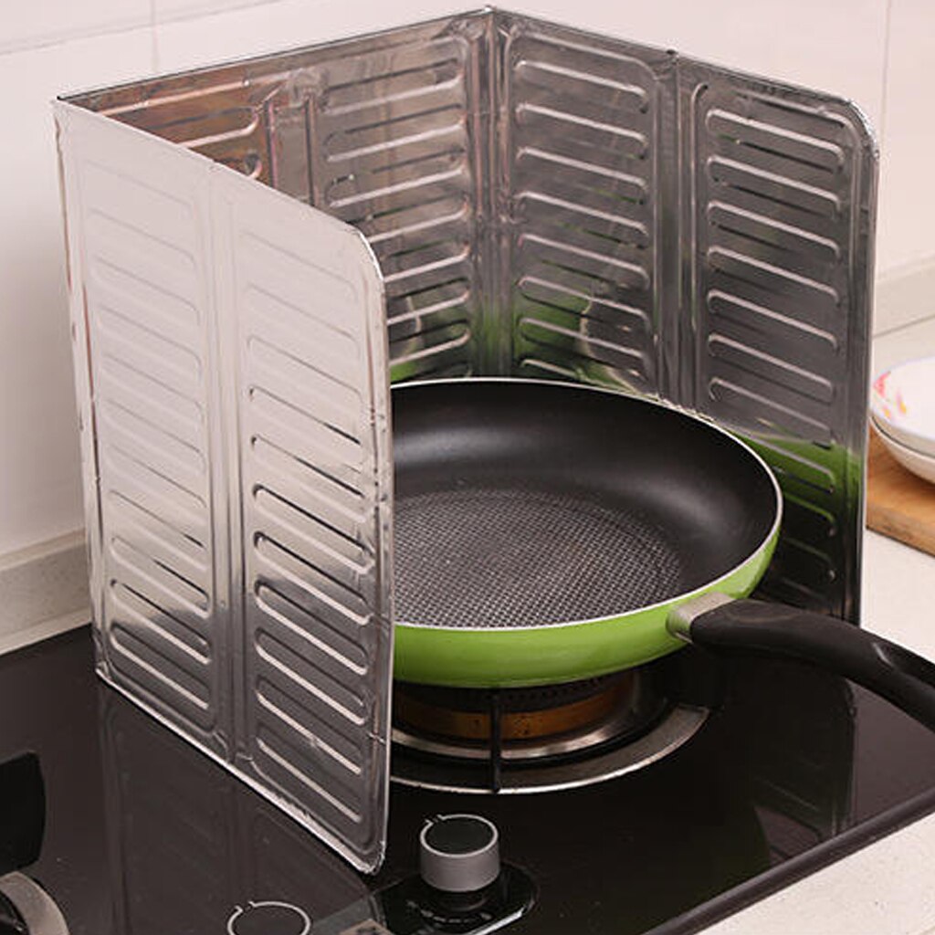 Foldable Gas Stove Wind Shield Baffle Oil Splash S... – Grandado
