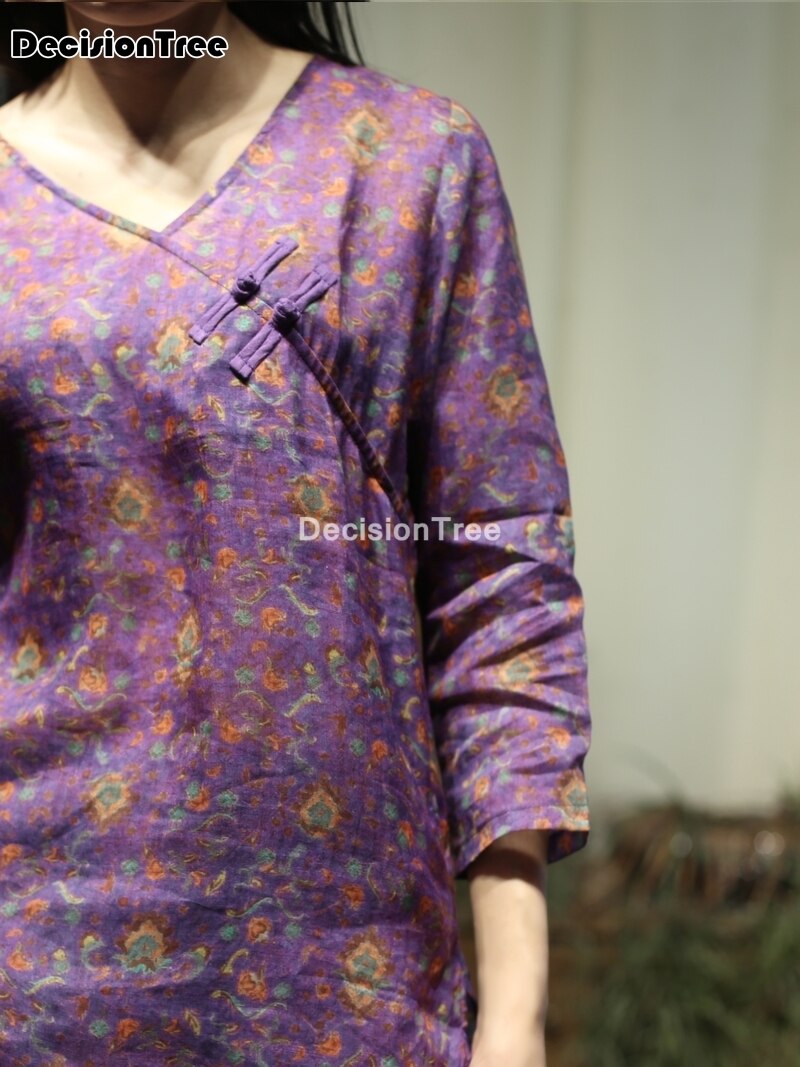 women chinese traditional print qipao clothing chi... – Grandado