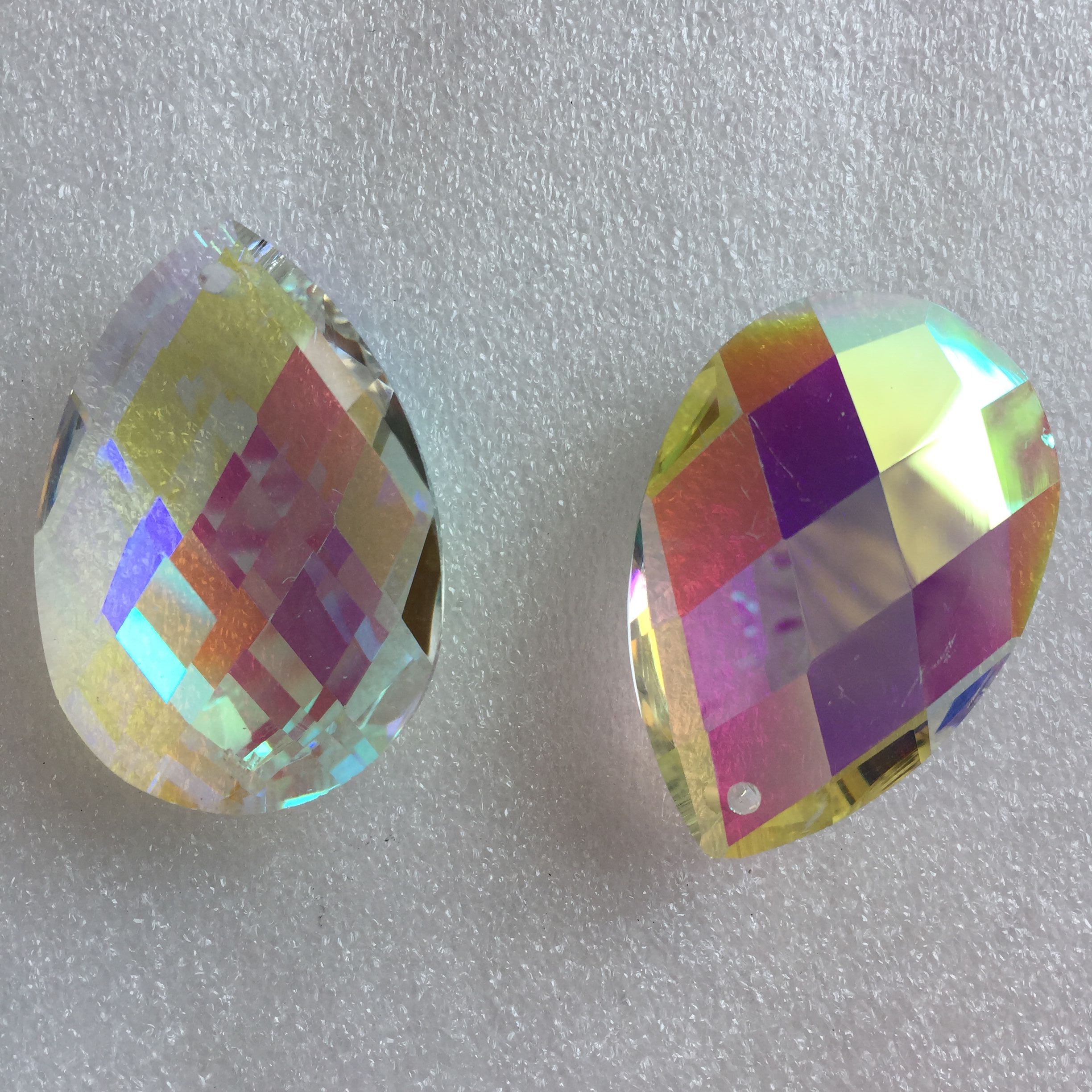 38 Mm/50 Mm Ab Tear Glass Crystal Prism Diy Hanger... – Grandado