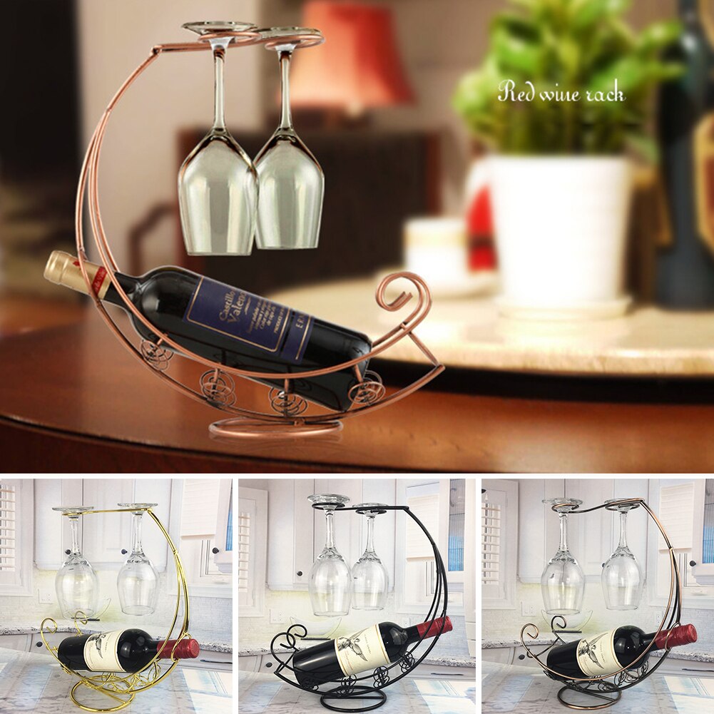 Bar Glass Holder Display Stand Wine Rack Home Deco... – Grandado