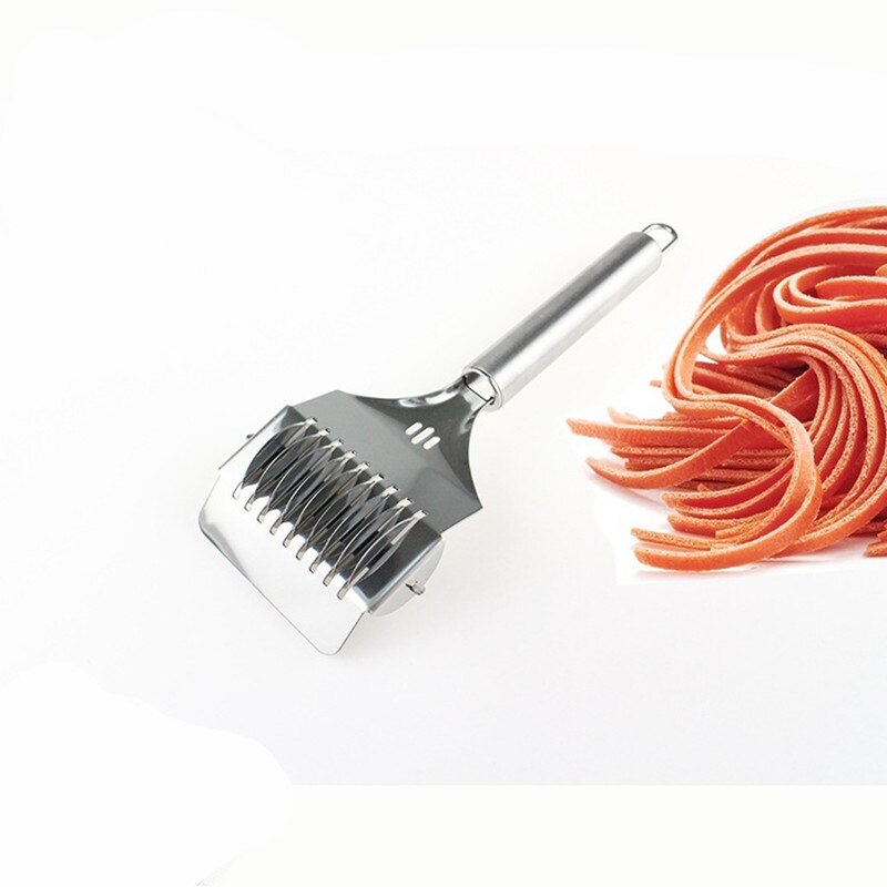 Edelstahl hause Nudeln Cutter Non-slip Griff Pasta... – Vicedeal