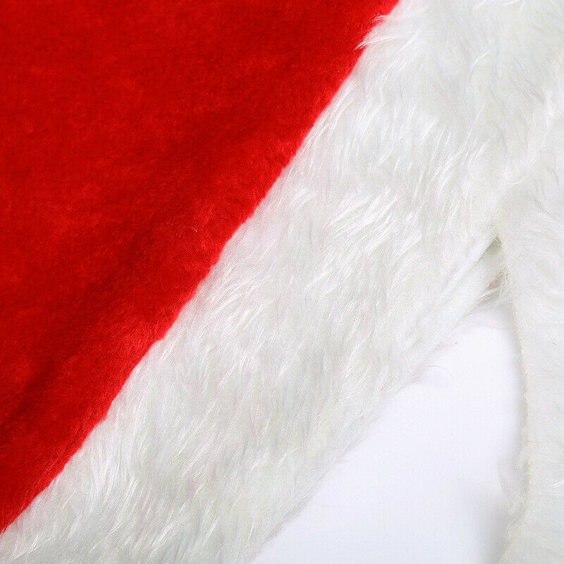 Adult Christmas Hats Deluxe Santa Claus with Beard... – Vicedeal