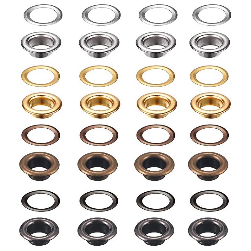 100 Sets Brass Silver 10mm Grommet Eyelet With Was... – Grandado