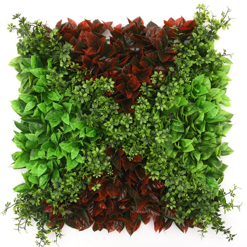 50x50cm Green Artificial Plants Wall Panel Plastic... – Grandado