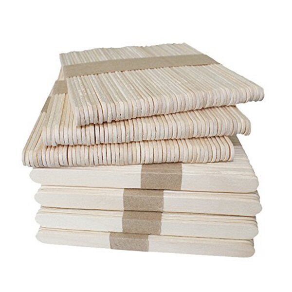 300 PCS Natural Wood Popsicle Sticks, Wooden Popsi... – Grandado
