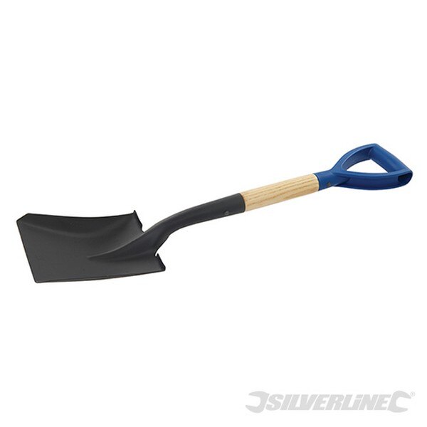 Mini pala cuadrada con mango de madera (700mm) – Grandado