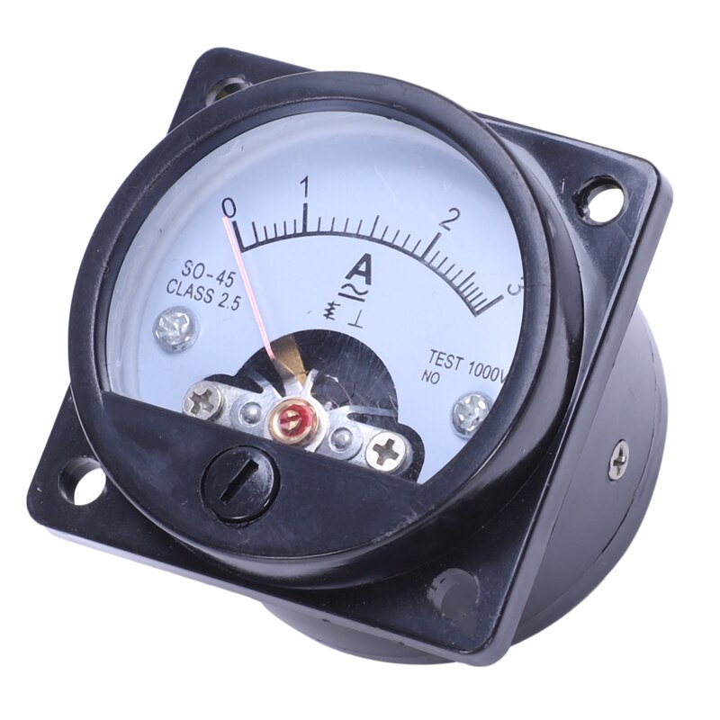 AC 0-3A Round Analog Panel Meter Current Measuring... – Vicedeal