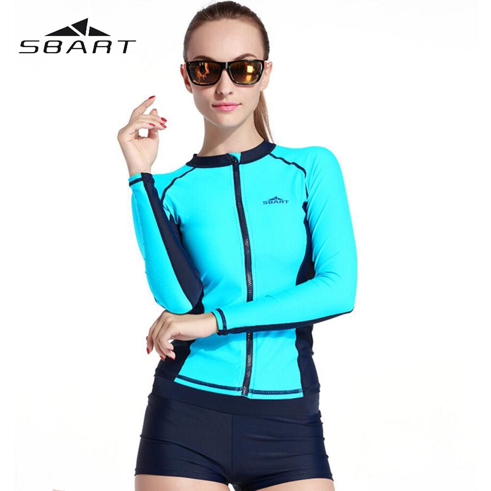 SBART Langarm Schwimmen Rash Guard Shirts UPF50 An... – Vicedeal