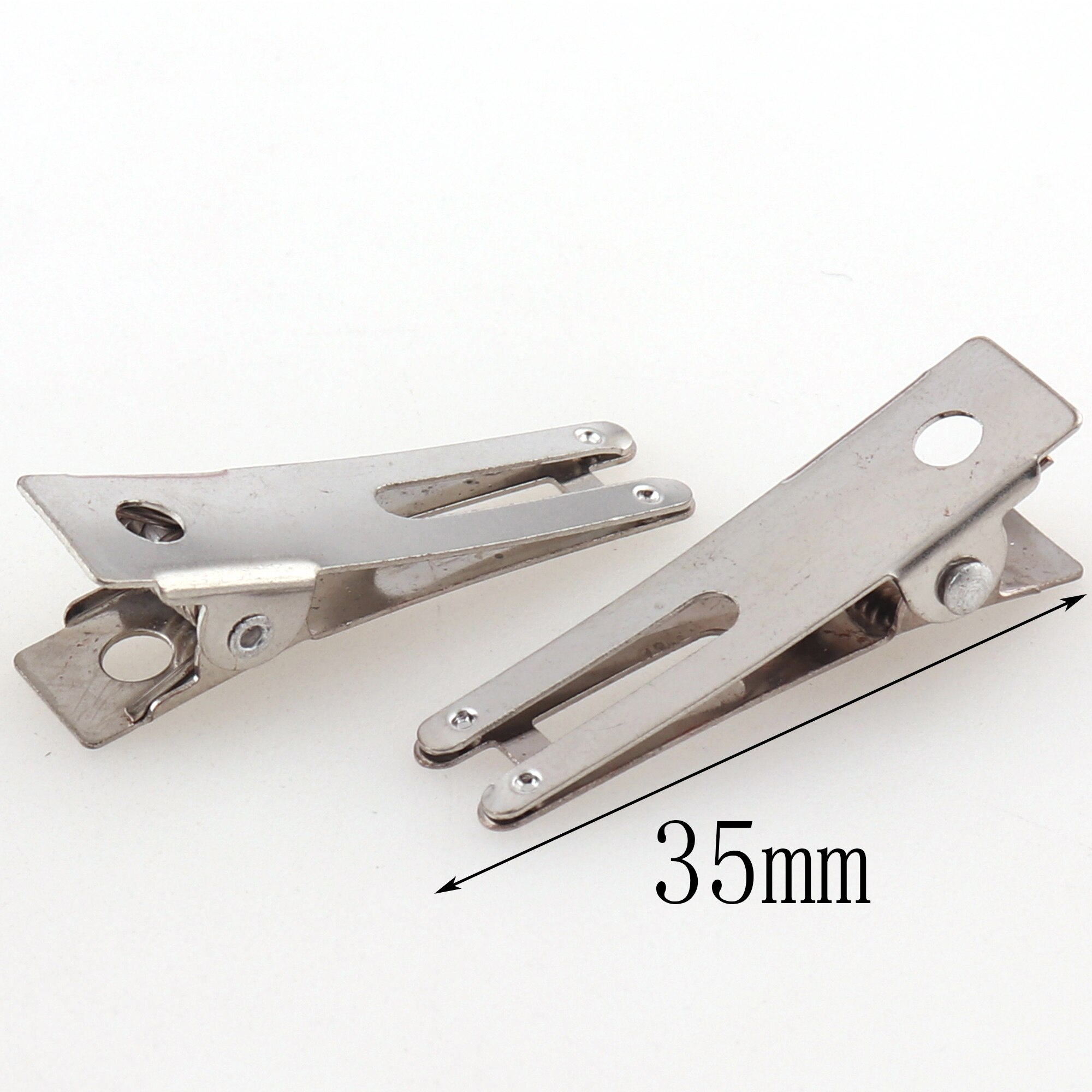 Dubbele Riek Zilveren Metalen Clips, Barrette Alli... – Vicedeal