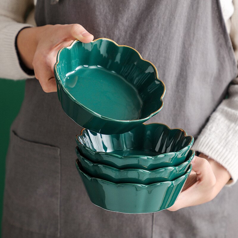 Emerald Ceramic Salad Bowl Phnom Penh Saladier Din... – Grandado