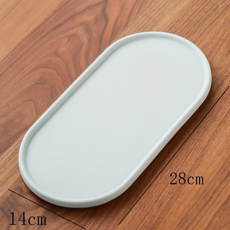 Simple far mountain painted ceramic tea tray teacu... – Vicedeal