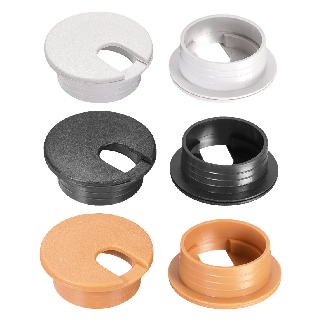 uxcell Uxcell 20 Pcs Cable Hole Cover, 1-3/8"/2" P... – Grandado