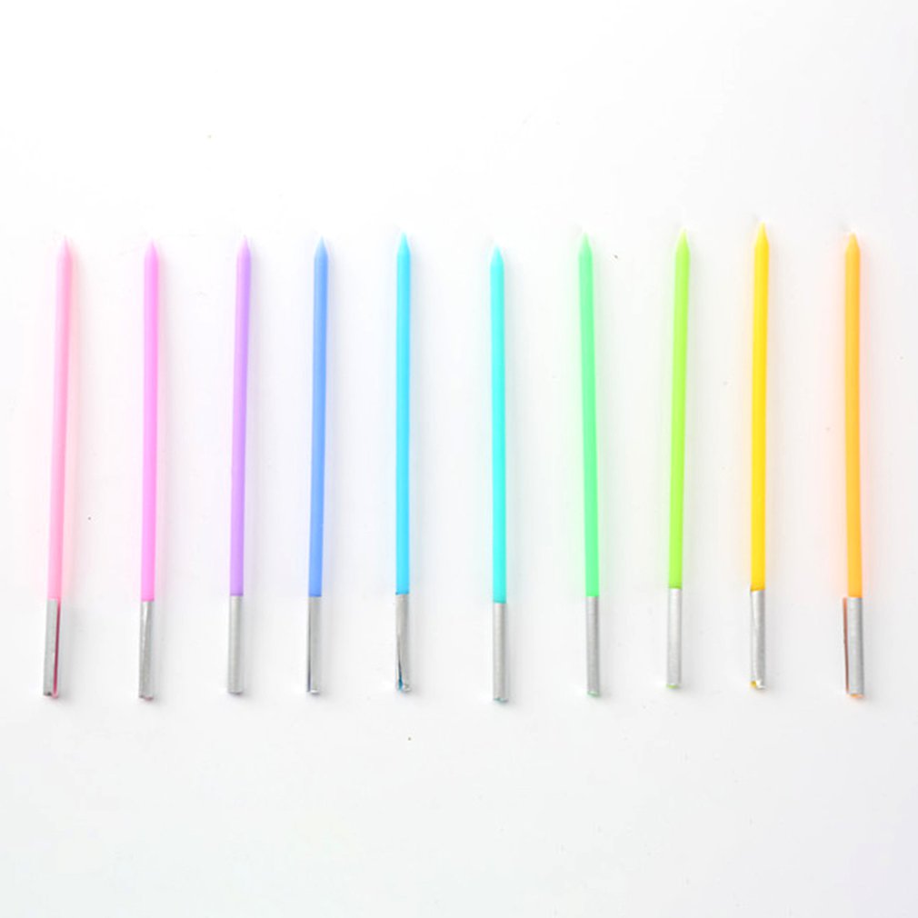 Candle Rainbow Color Cake Decoration Birthday Party Candles Straight ...