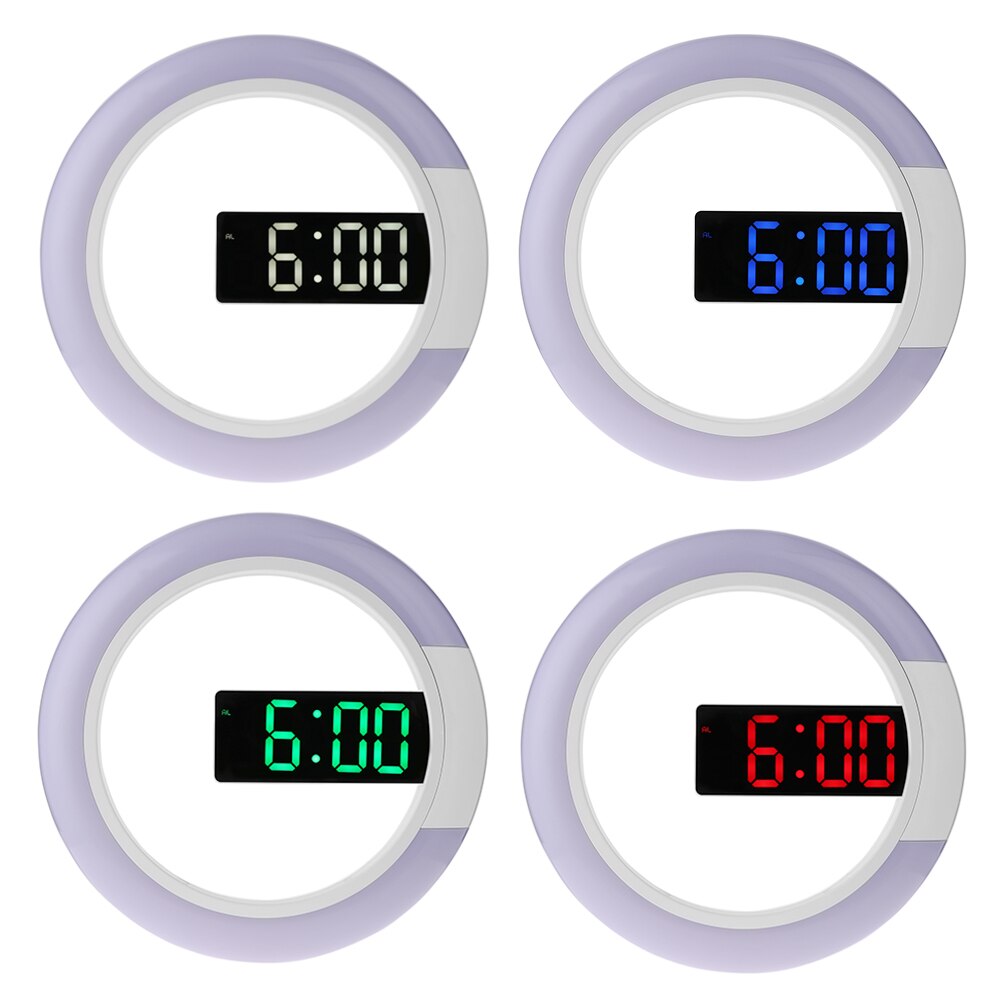 Smart Multi-Functionele Temperatuur Rgb Led Wandkl... – Vicedeal