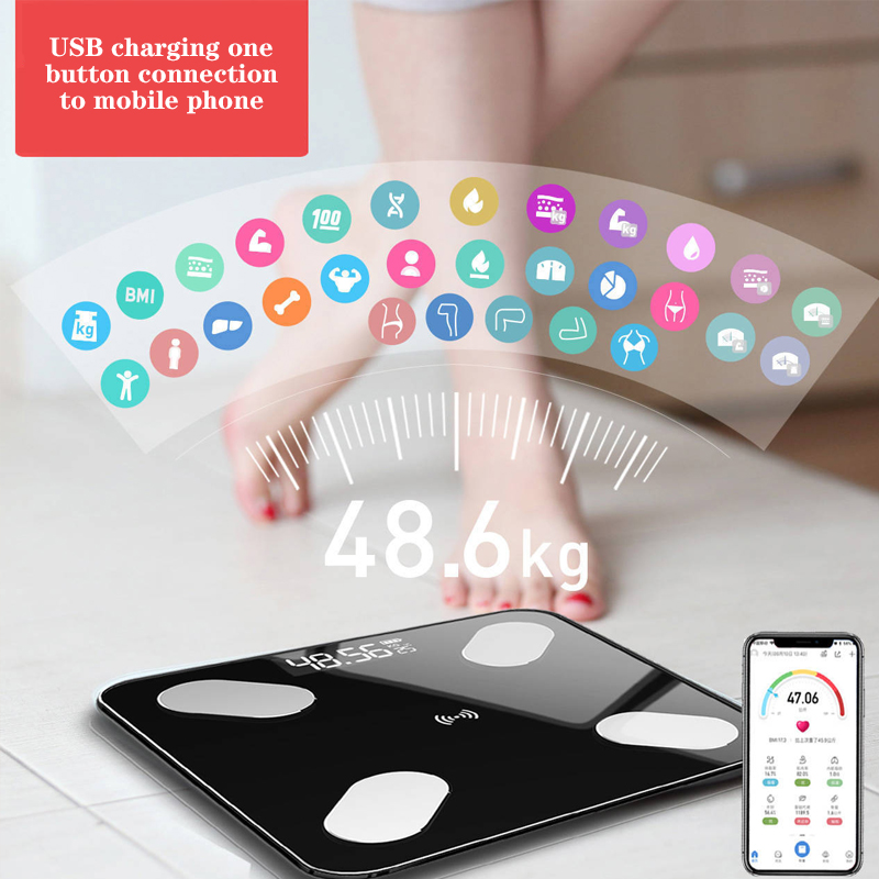 Bluetooth Body Fat Scale BMI Weights Scale Home Me... – Vicedeal