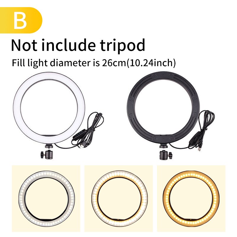 6/10 Inch Ring Licht Met 1.6M Statief Fotografie Y... – Grandado