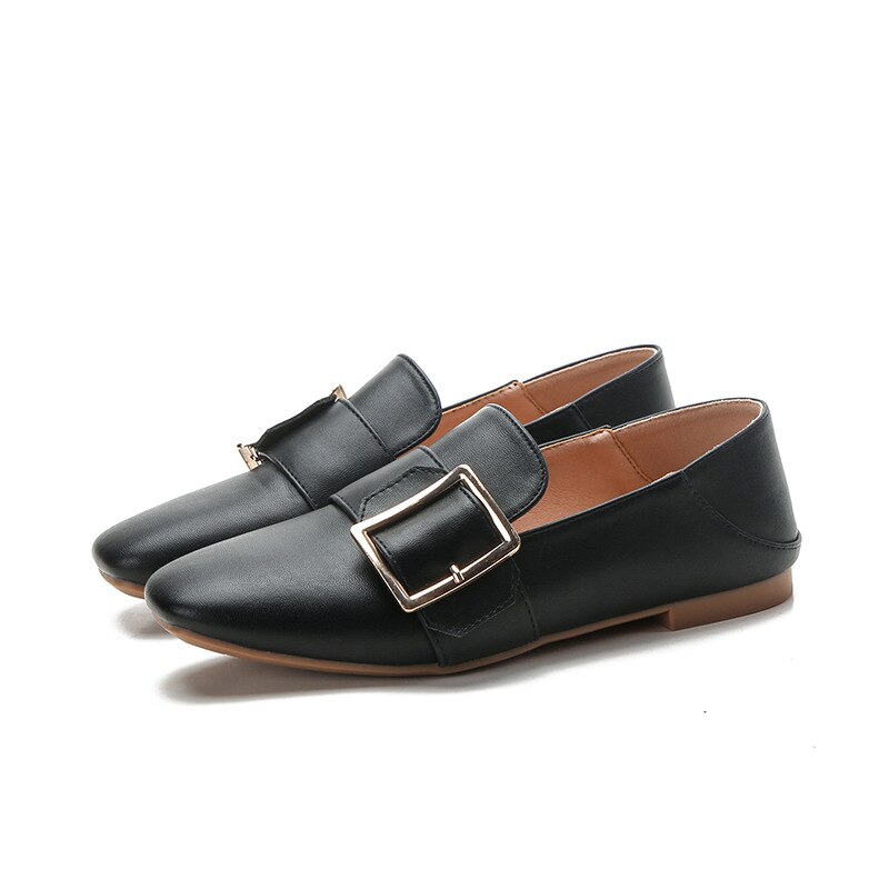 spring autumn flat single shoes women 34-41 square... – Grandado