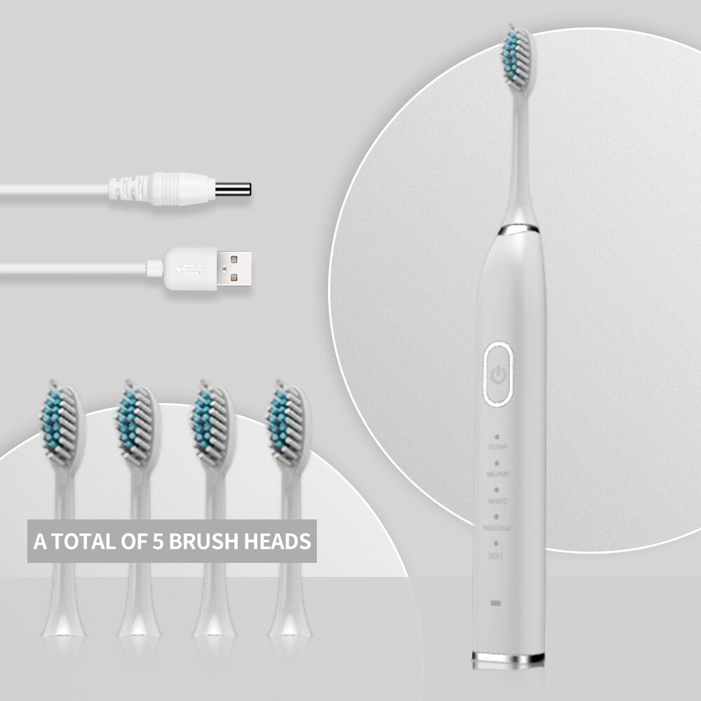 VIP Ultrasonic Sonic Electric Toothbrush 15 Mode U... – Grandado