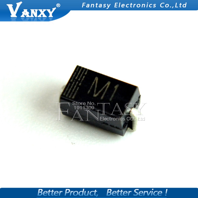100PCS IN4001 DIODE SMA M1 1N4001 SMD 1A 50V Recti... – Grandado