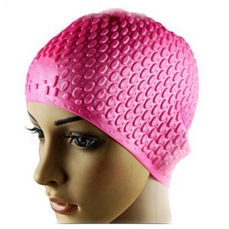 Silicone Swimming Cap Water Drops Adults Swim Pool... – Vicedeal