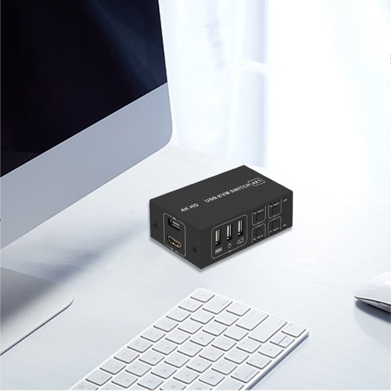 Latest KVM Switch 4-port Compatible 4K 4 In 1 Out ... – Vicedeal
