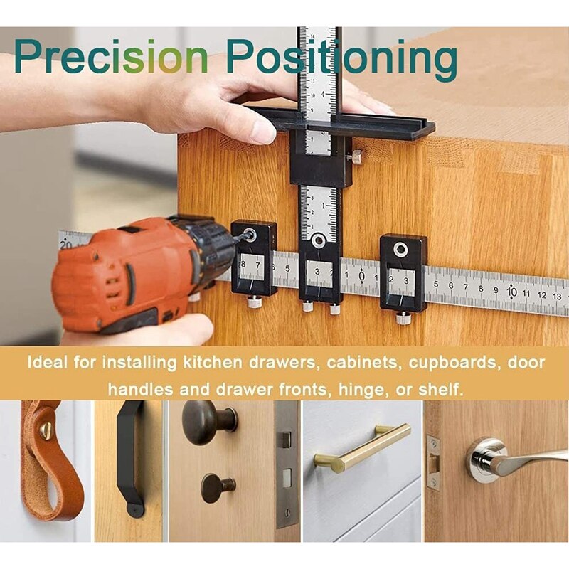 Cabinet Hardware Jig Set, Hardware Template Tool,A... – Grandado