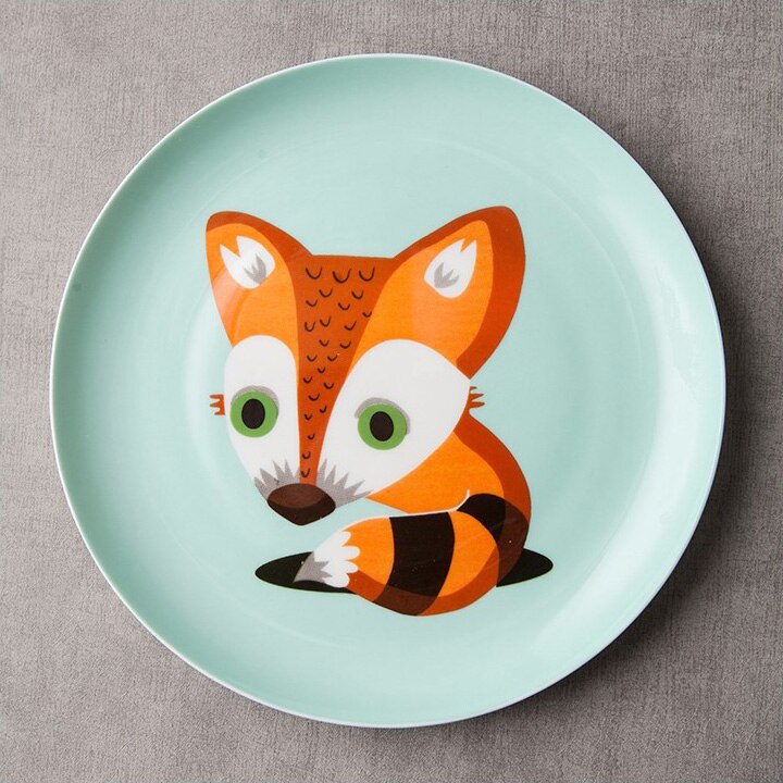 8 Inch Ceramic Dishes & Plates Bone China Fox Cart... – Grandado