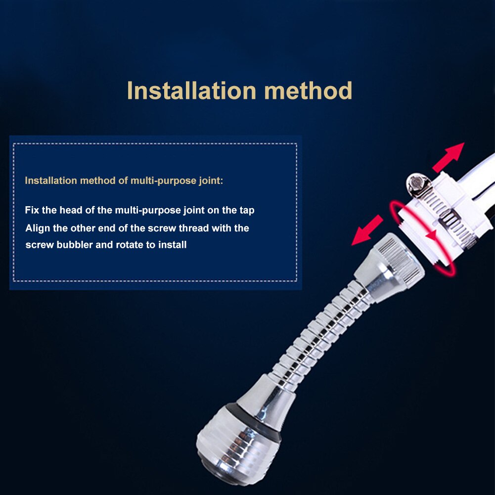 360 Degree Rotatable Water Saving Tap Diffuser Spo... – Grandado