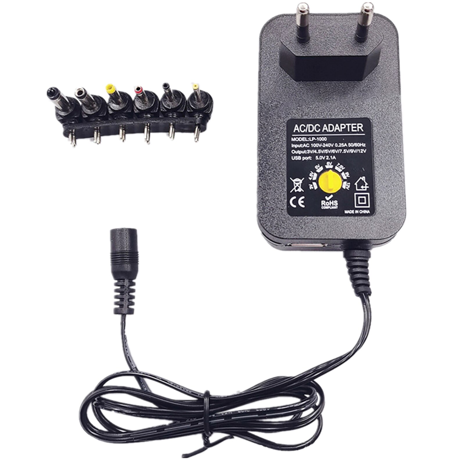 Home Wall 3V 4.5V 5V 6V 7.5V 9V 12V Adjustable Sup... – Grandado