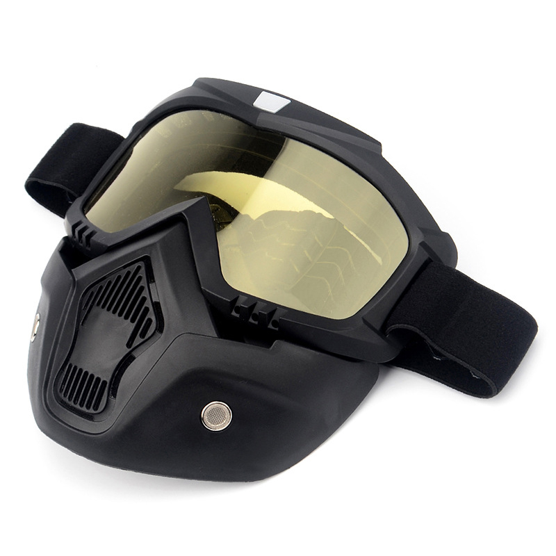 Motorcycle Goggles Mask Detachable Goggles And Mou... – Grandado