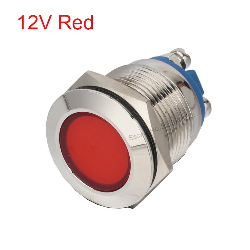 19 Mm Lampje Led Signaal Lamp Metalen 6V 12V 24V 2... – Vicedeal