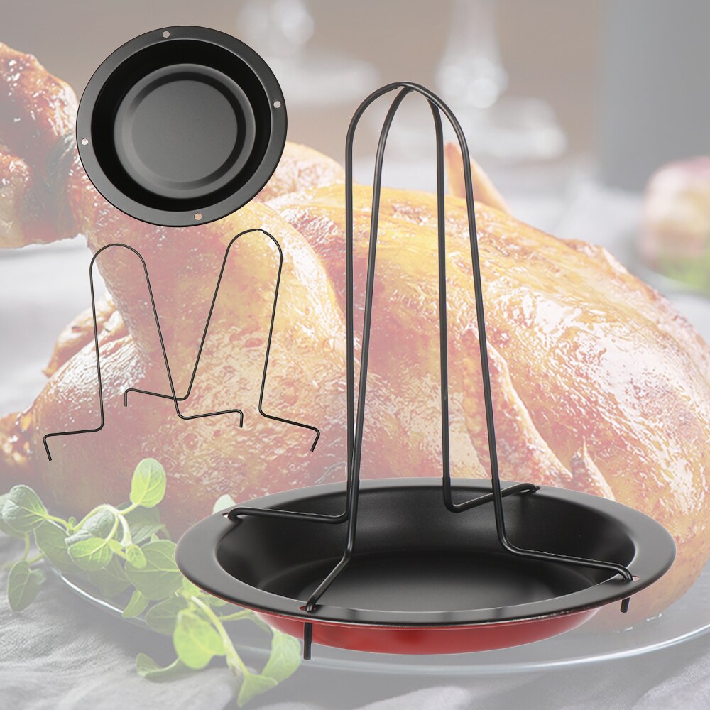 1 PC Non-Stick Chicken Roaster Holder With Bowl Ba... – Grandado