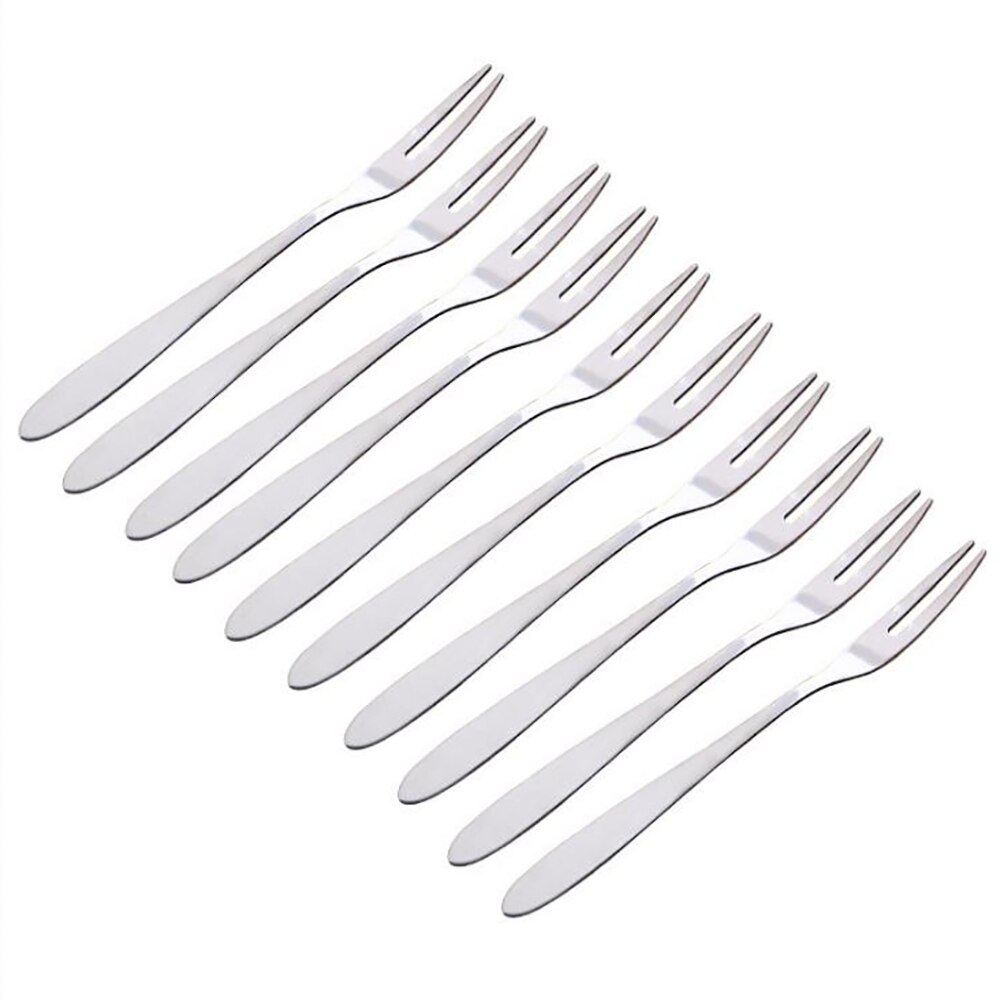 20 Teile/lose Edelstahl Obst Kuchen Gabeln Cocktai... – Vicedeal