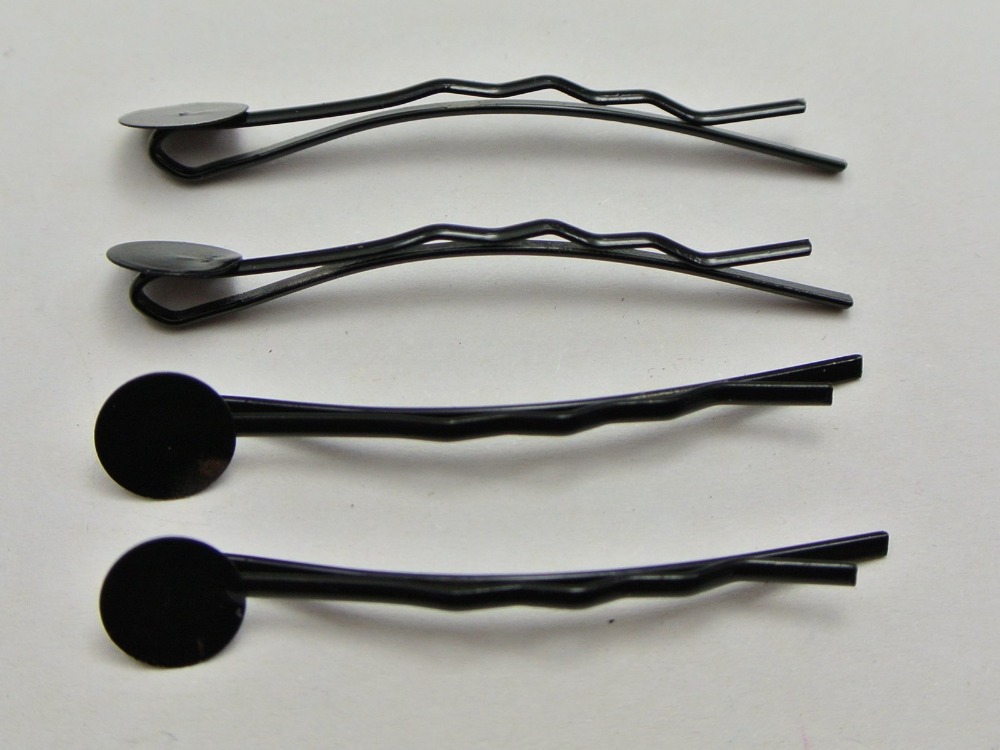 100 Black Metal Curved Bobby Hair Pin Clips 42mm w... – Vicedeal