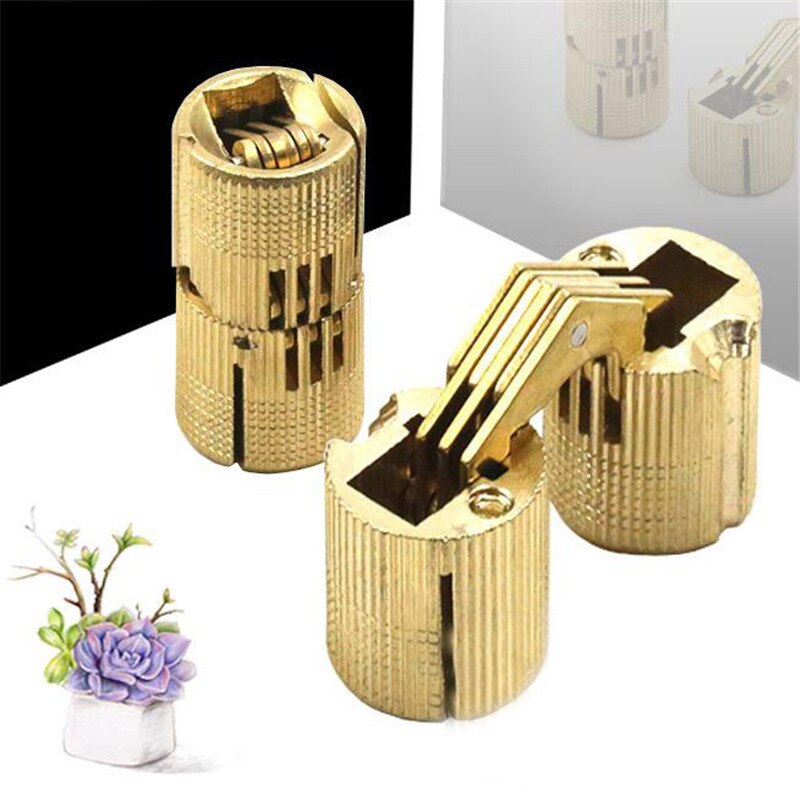 Vintage Brass Furniture Hinges Cylindrical Hinges ... – Grandado