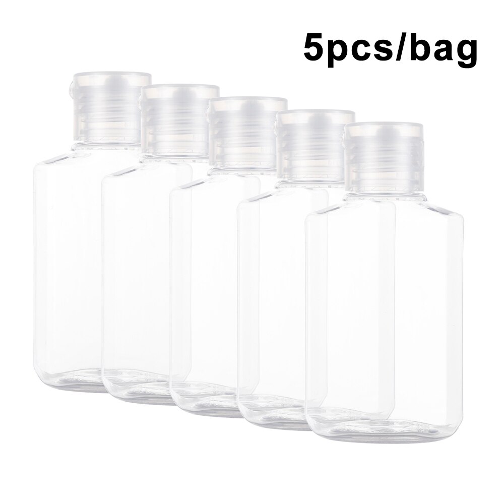 5 botellas rellenables vacías de 60ML con tapa sup... – Grandado